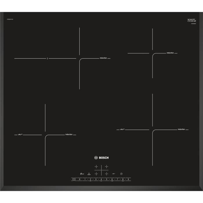 Table de cuisson à induction Bosch PIF651FC1E + COOKING ZONE autonome ...