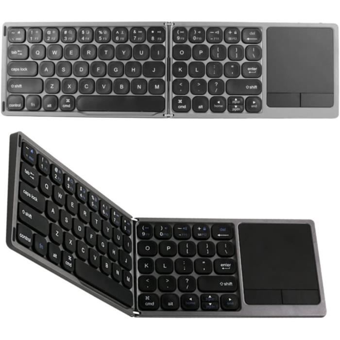 Clavier Bluetooth Pliable, Clavier Sans Fil Portable Avec Pavé Tactile ...