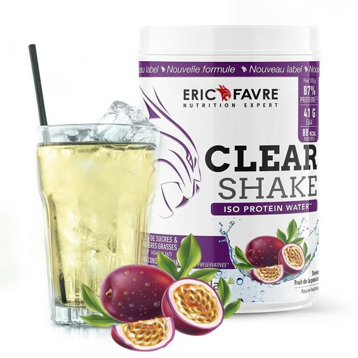 Eric Favre - Clear Shake - Iso Protein Water - Proteines - Fruit de la ...