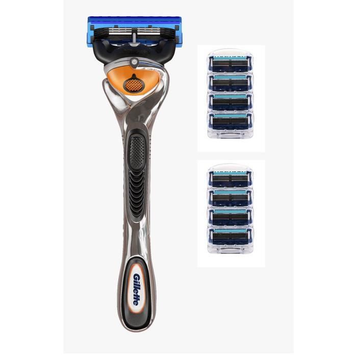 GILLETTE FUSION Rasoir + 8 tête de rasoir lame pour les hommes ...
