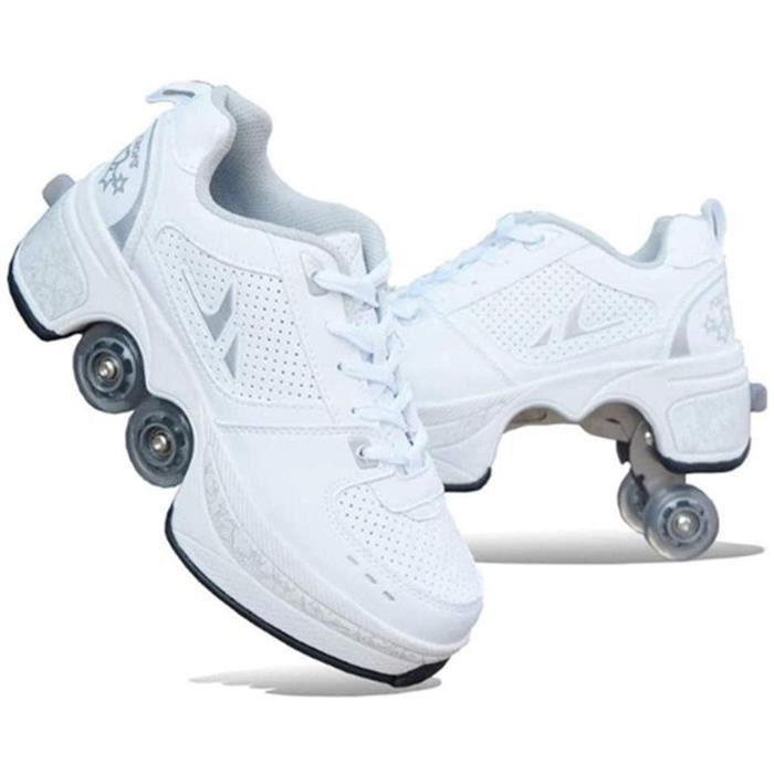 Patins A roulettes,Chaussures Polyvalentes 2 en 1,Rollers en Ligne ...