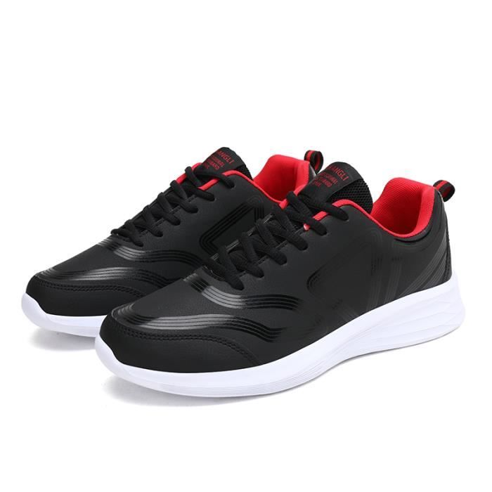 BASKET Homme - KJEHOME - Baskets en cuir - rouge - chaussures de sport ...