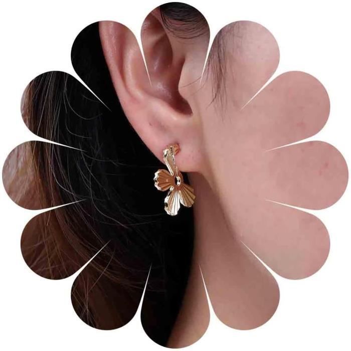 Boucles D'Oreilles Boho Fleur Pendante Boucles D'Oreilles Clou Fleur Or ... Boucles D'Oreilles Boho Fleur Pendante Boucles D'Oreilles Clou Fleur Or ...