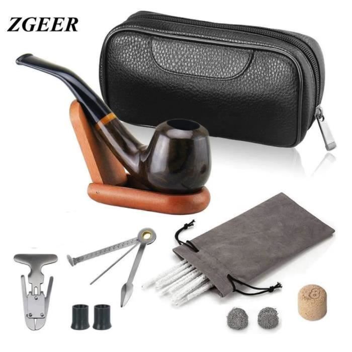 Set de Pipes à Tabac en Ébène,Four Approfondi Contre le Vent,avec 7 ...