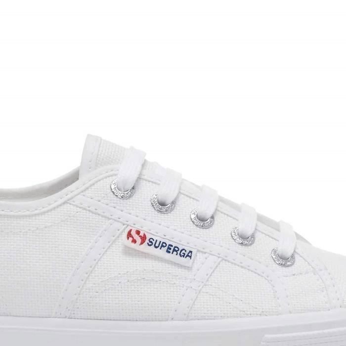 Chaussures Superga 2730 Mid Platform pour Femme - Blanc - Plateau ...