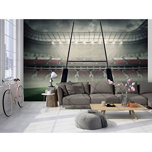 Papier Peint Poster Panoramique Stade De Rugby 4 X 2,70 M | Déco Et ...