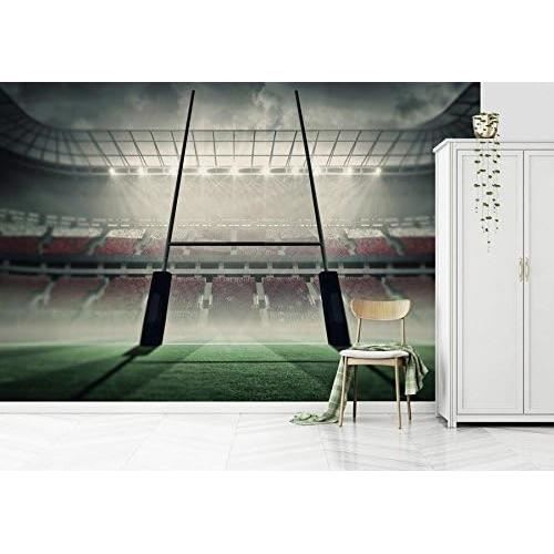 Papier Peint Poster Panoramique Stade De Rugby 4 X 2,70 M | Déco Et ...