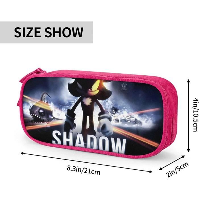 Étui à stylo en cuir noir Sonic - Pour crayons, outils ou cosmétiques ...