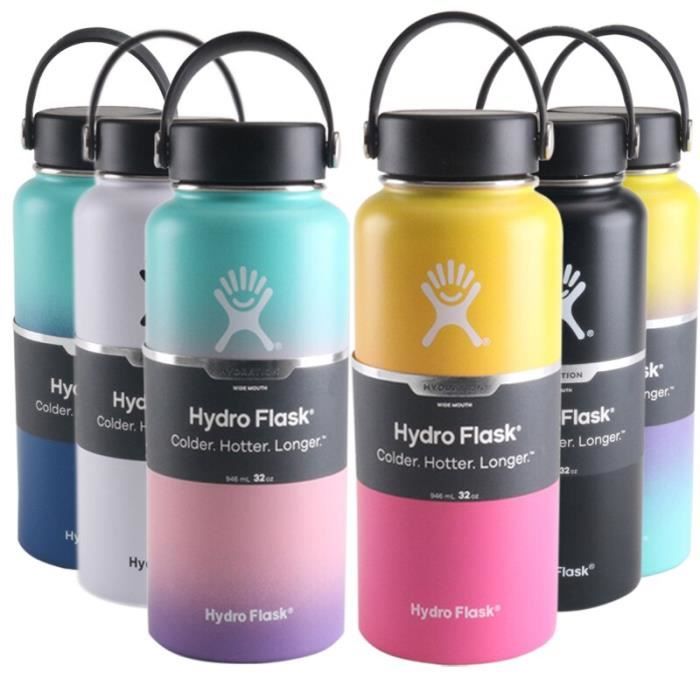 Gourde - Bouteille isotherme,Bouteille d'eau Hydro en acier inoxydable ...