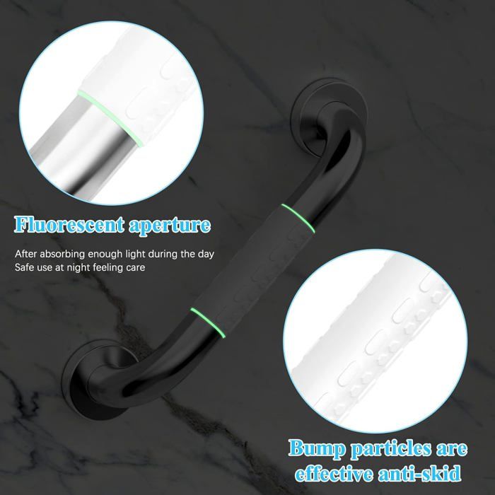 Main Courante,Toilet Grab Bar,Wall-Mounted Stainless Steel Bathroom ...