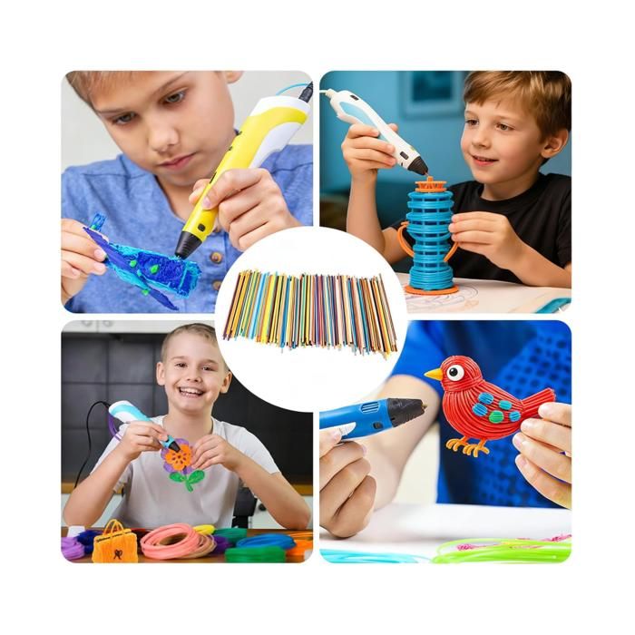 300pcs 3D Pen Refills Doodler 30 Colors 3D Starter Pen + Pen PCL 2.5mm ...