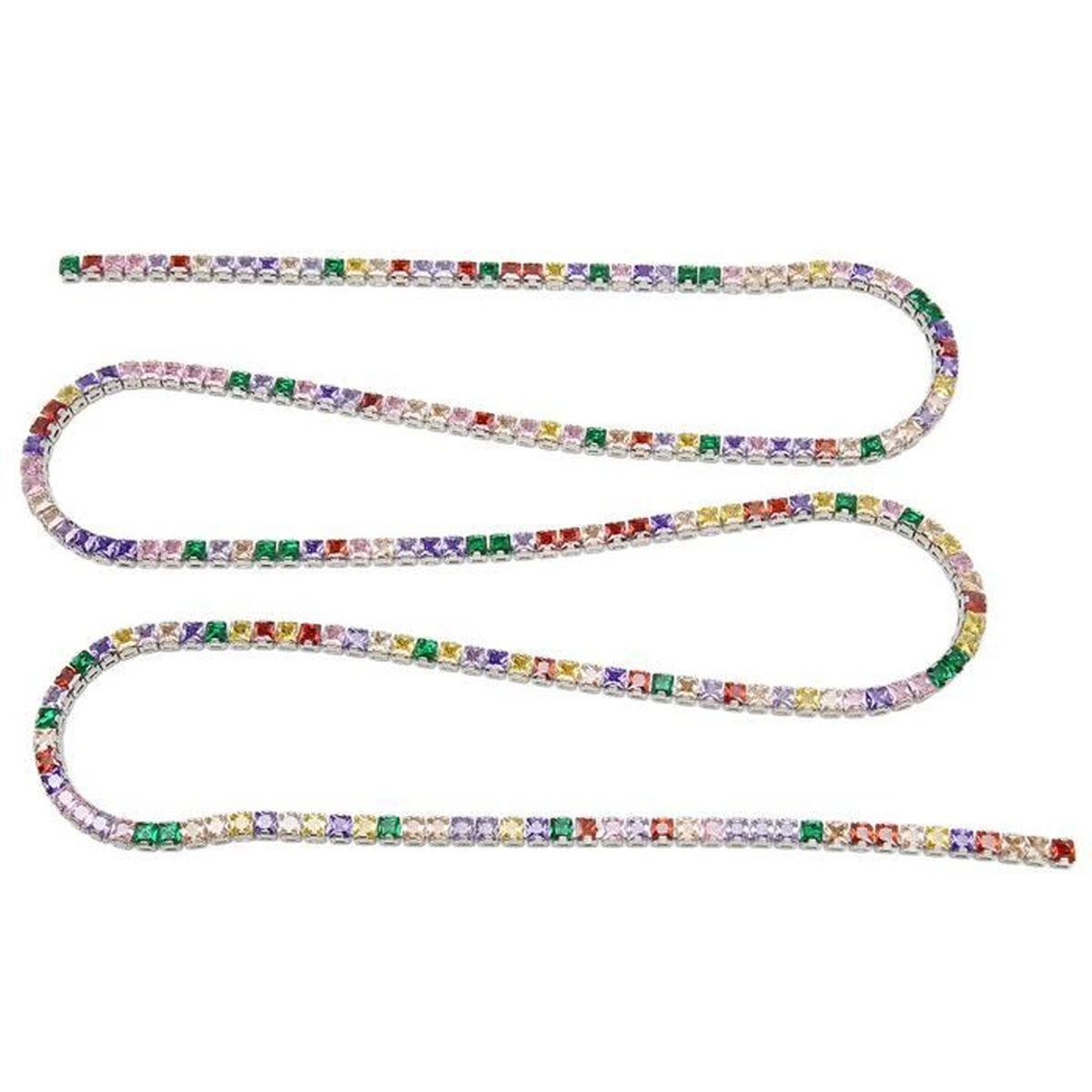 Chaîne de strass Strass Griffe Chaîne 3.28ft Longueur 4mm Côté Longueur ...