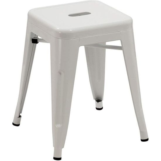 Tabouret en métal fer,hauteur 46 cm,empilable,robuste,design industriel ...