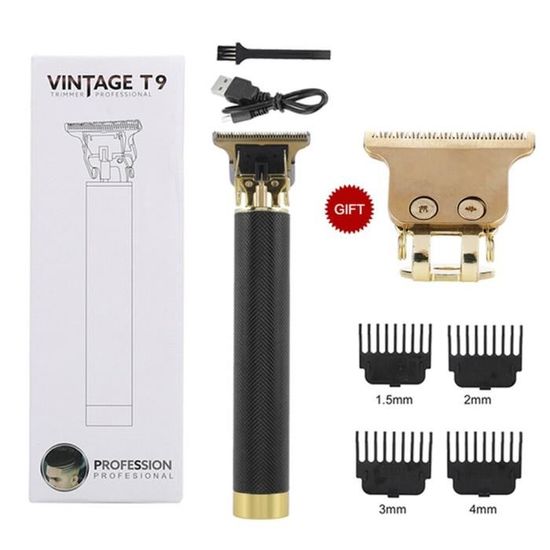 Tondeuse multi-usages,tondeuse à cheveux professionnelle T9 Rechargeable par USB pour hommes ...