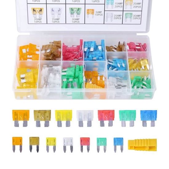 220Pcs Fusible Voiture Set Fusibles Automobile Standard Voiture Plats ...