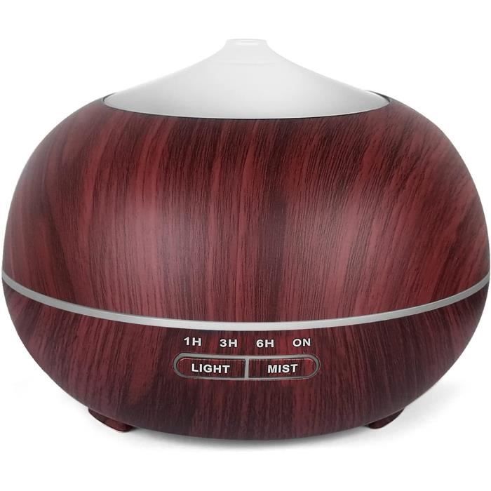 Diffuseur d'huiles essentielles à ultrasons,400 ml,diffuseur d'aromathérapie avec 7 couleurs de ...