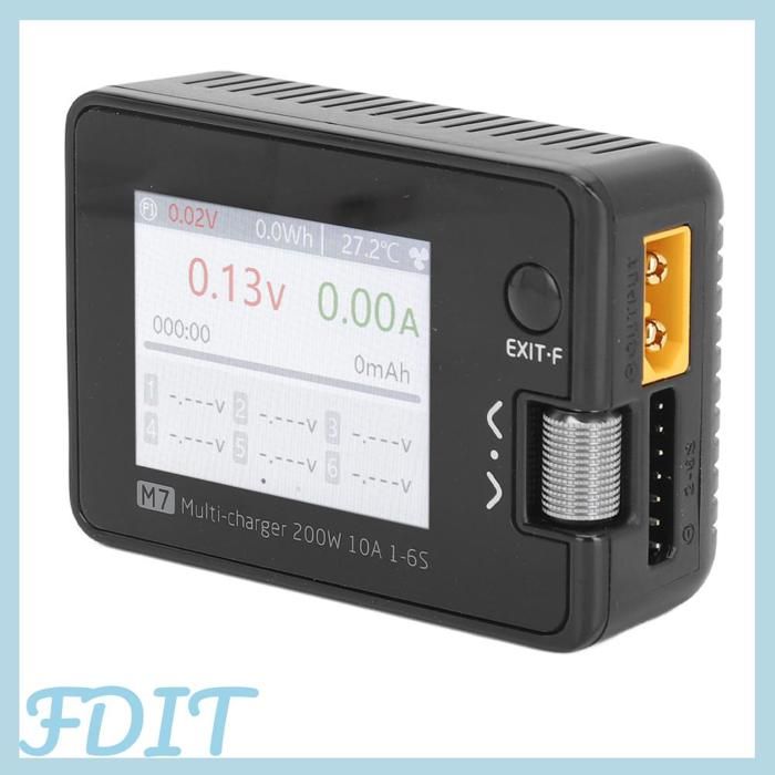 GOTOTOP Chargeur LiPo 200W 0a RC Lipo Nce avec écran LCD, Contrôle Omic ...