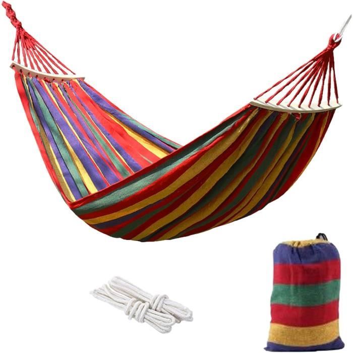 Hamacs En Toile Simple, Hamac En Toile De Coton Pour 2 Personnes, Camp ...