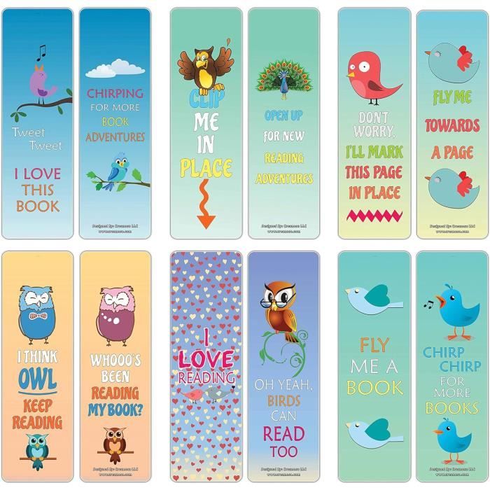 Oiseaux De Lecture Signets Pour Les Hommes, Les Femmes, Les Enfants ...