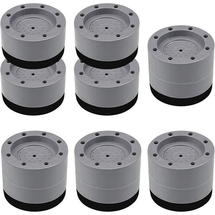 Lot de 8 patins en caoutchouc pour machine à laver, anti-vibrations ...