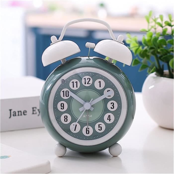 Réveil Rétro - Grand Volume - Vert - Réveils mécaniques et à ressort ...