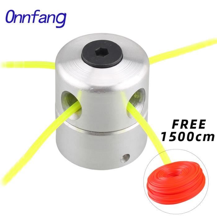 Tondeuse,Tête de tondeuse universelle en Aluminium, 4 lignes, jeu de cordes avec 15m de lignes ...