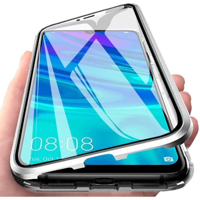 Coque Huawei P Smart 2019, Coque d'adsorption magnétique Ultra Mince à 360° Housse de Protection ...