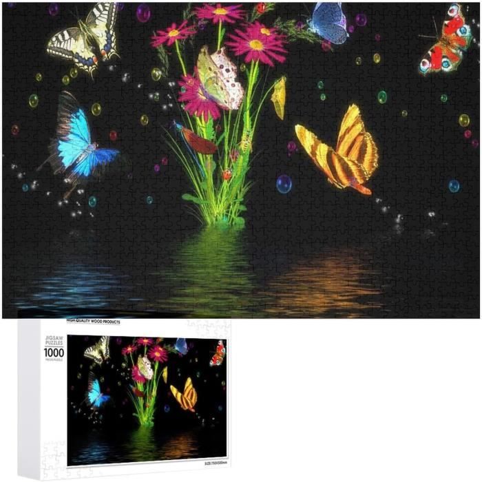 Fantasy Papillon Puzzles En Bois 1000 Pièces Pour Adultes, Poster ...