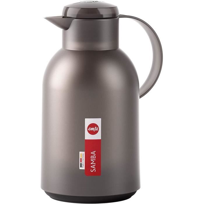 Emsa Samba Verseuse isotherme avec fermeture Quick Press Translucide ...