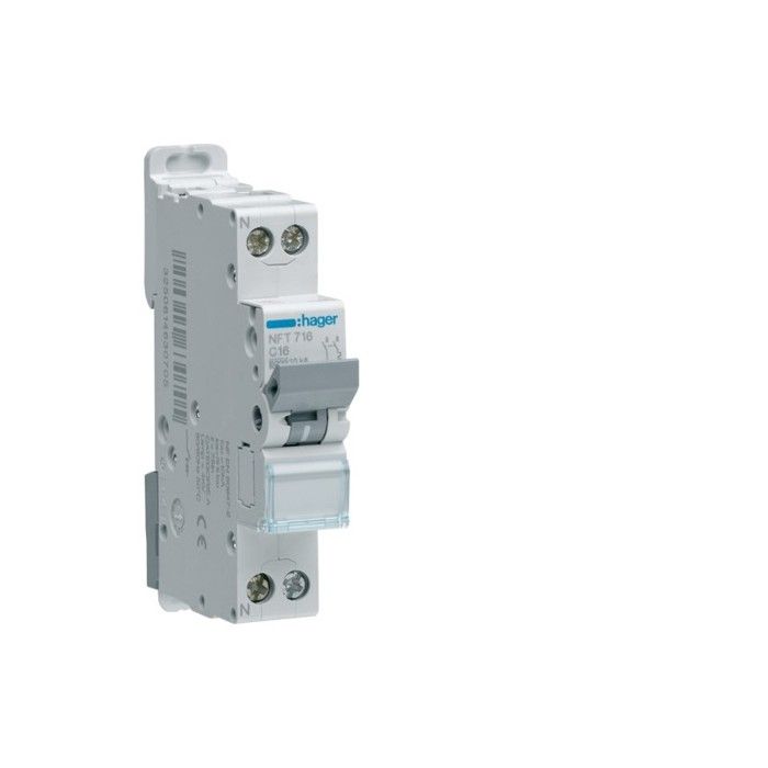 HAGER - Disjoncteur 1P+N 4.5-6kA courbe B - 10A 1 module - Cdiscount Bricolage