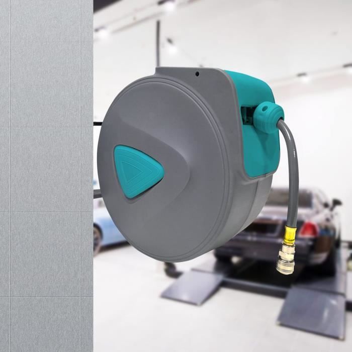 NAIZY Enrouleur de Tuyau à Air Comprimé Automatique - 30 m Raccord 1-4 ...