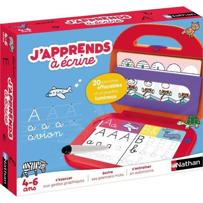 Jeu éducatif - NATHAN - J'apprends à écrire 2.0 - Gestes préparatoires ...