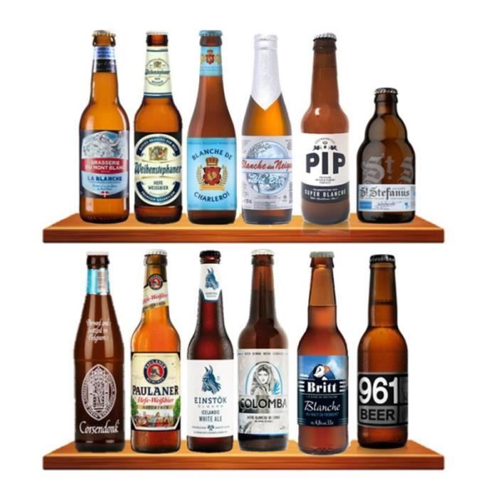 BOX DECOUVERTE 12 BIERE DE TYPE BLANCHE / HEFEWEISS 12*0.33L ...