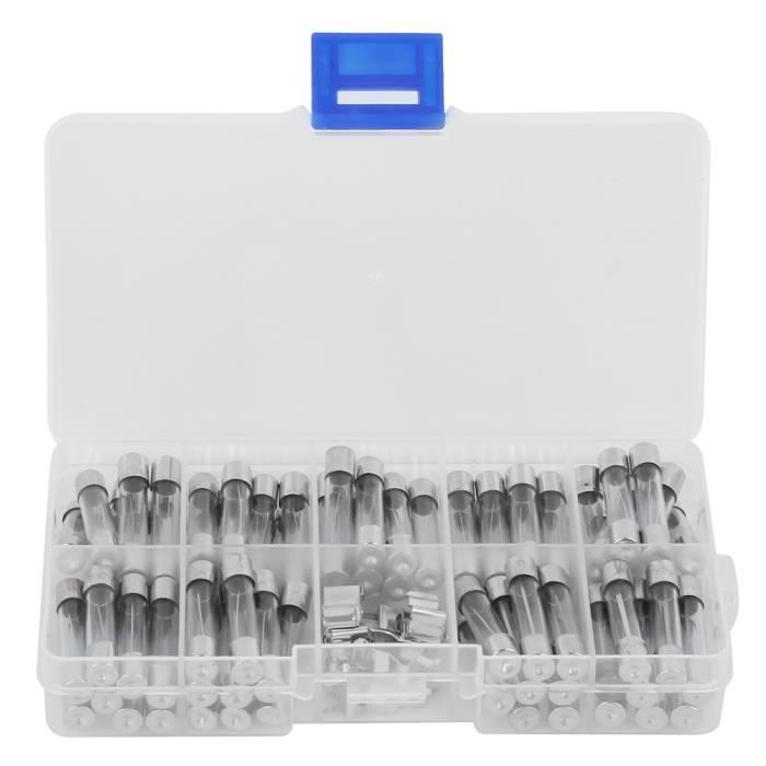 SALALIS Fusible de tube 82Pcs 6x30mm 250V 0.5A ~ 30A Fusible en tube de ...