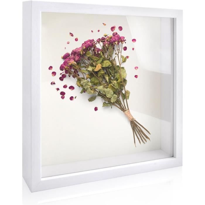 DAWRIS Cadre 3D Profond 20x20 cm Cadre 3D Profond Carré Cadre Photo ...