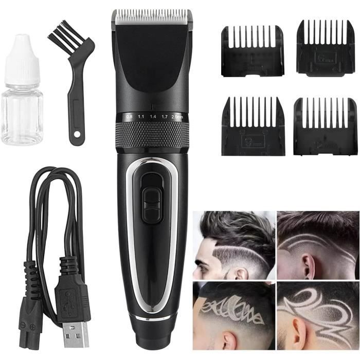 Tondeuses À Cheveux Hommes Coupe De Cheveux Professionnelle Tondeuse À Barbe Sans Fil Barbier ...