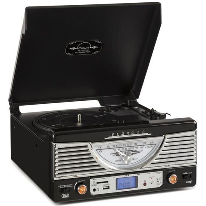 TREVI TT-1062E Platine Vinyle - 33 et 45 tours - Noir - Cdiscount TV ...