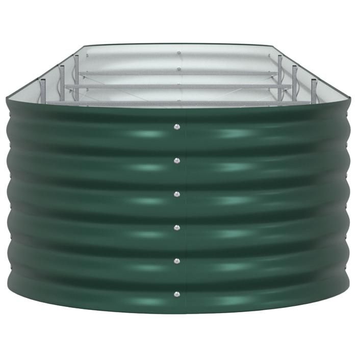 55602657& Bac de jardin et patio surélevé Vert 400x80x44 cm en - Pot de ...