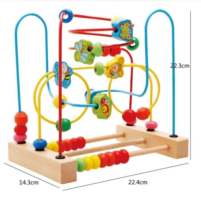 Boulier Labyrinthe Circuit de Motricité Bebe Boulier Multicolore Jouet ...