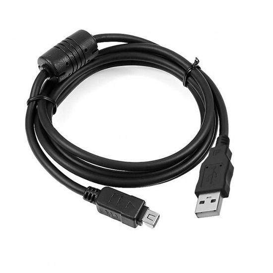 1.5m - Pour Olympus Caméra USB Data rette CB-USB5 CB-USB6 12Pin Câble E-PL3 E450 E400 SZ-14 ...