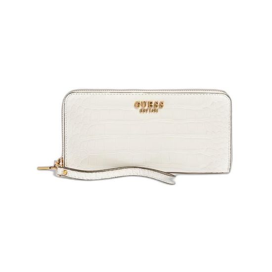 Portefeuille zip autour femme Guess Laurel - blanc - TU - Cdiscount ...
