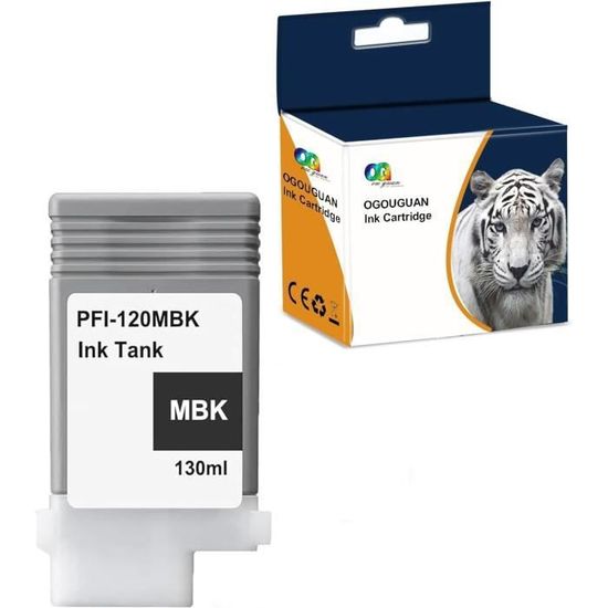 OGOUGUAN Compatible PFI-120MBK Cartouches d'encre de remplacement Canon PFI120 PFI-120 pour ...