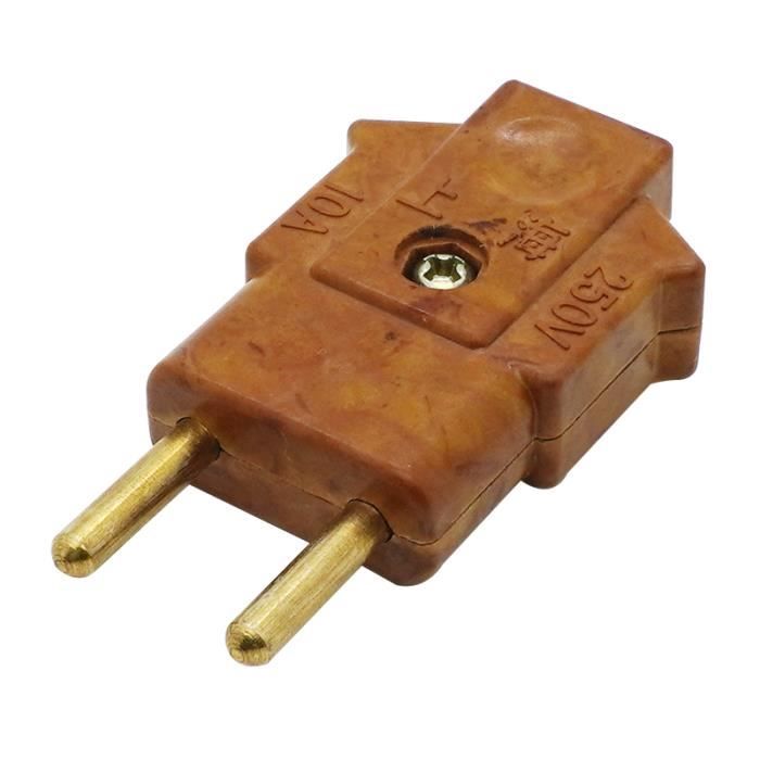 10A male -Paire de fiches en bakélite, connecteur femelle-mâle, éclairage de scène Pro, 2 ...