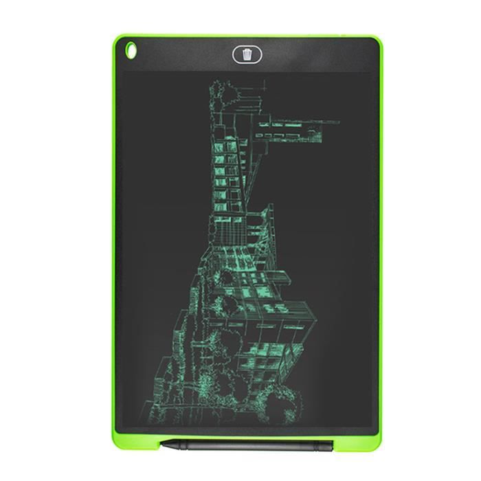 Vert-Tablette d'écriture LCD portable, tablette électronique, tableau ...