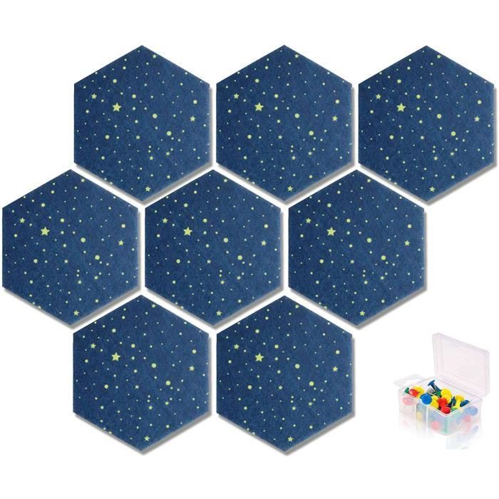 Tableau daffichage hexagonal en feutre avec 20 punaises pour la maison ...