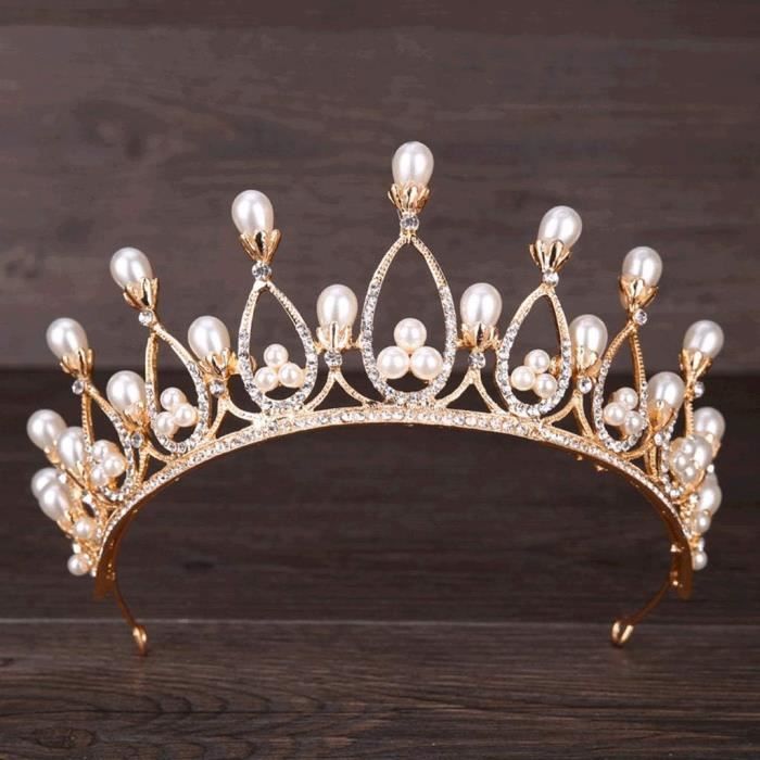 RiJpex Couronne de Strass, diadème de Mariage, Mode Brillant Strass ...