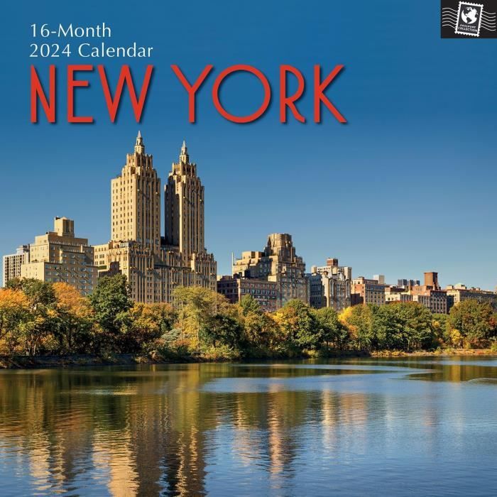 Calendrier Mural New York 2024 | 16 Mois | Calendrier Mensuel 2023 Et ...