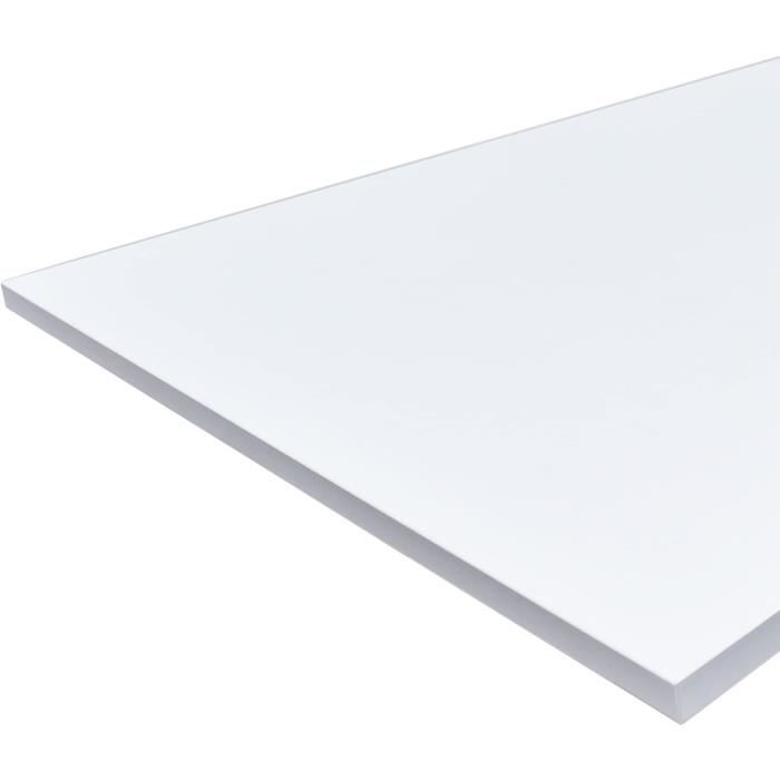 Plateau de table blanc 120 cm, plateau de bureau robuste, idéal pour ...