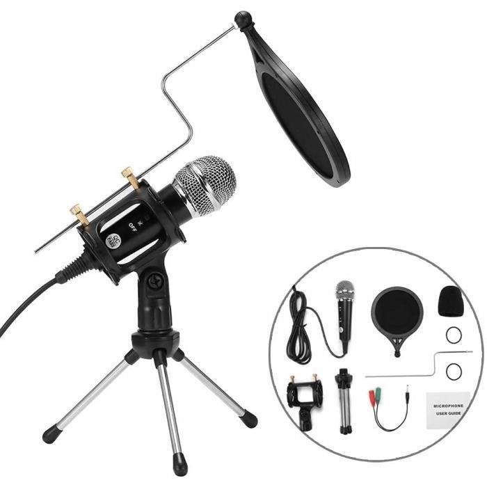 Kit Microphone à condensateur PC Studio, Microphone réglable avec ...