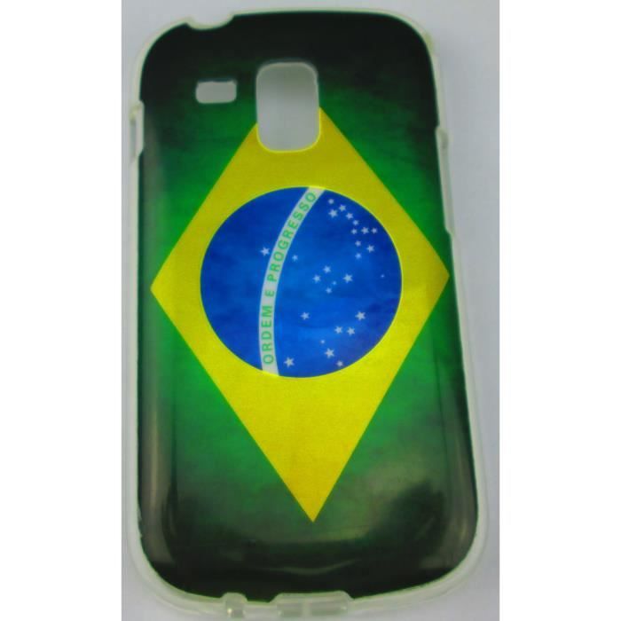 Coque de téléphone - Samsung - Galaxy S Duos - Drapeau du Brésil ...